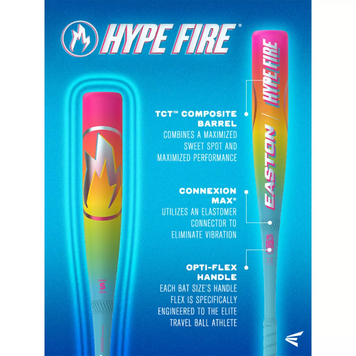 2026 Easton Hype Fire USSSA Drop 5 Bats – Silverstar-Sports Inc