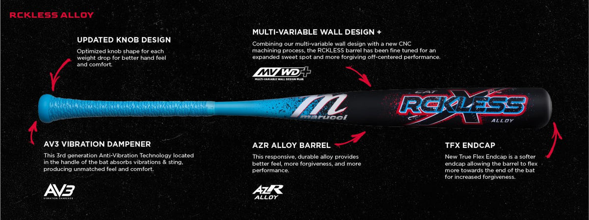 Marucci Rckless USSSA Drop 8 Bats – Silverstar-Sports Inc