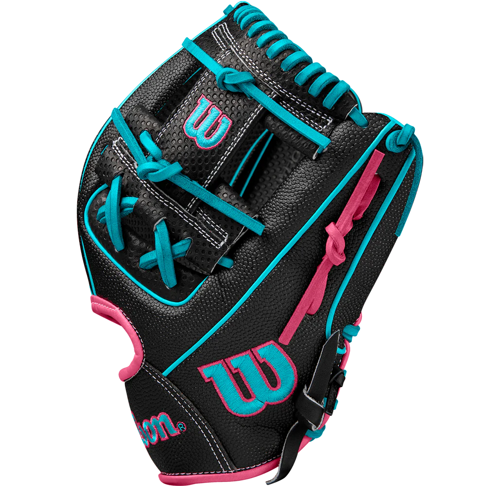 Wilson A2000 2024 Winter 1786SS SC 11.5" Black/ Teal/ Pink Glove ...